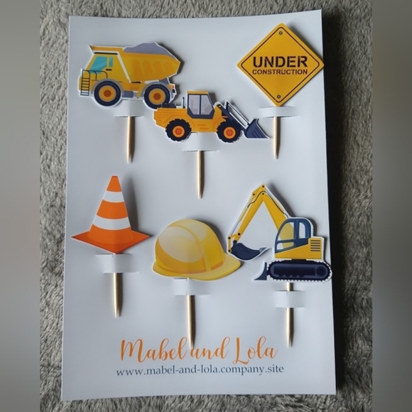 Mabel and Lola | Other | Construction Themed Birthday Party Cupcake ...